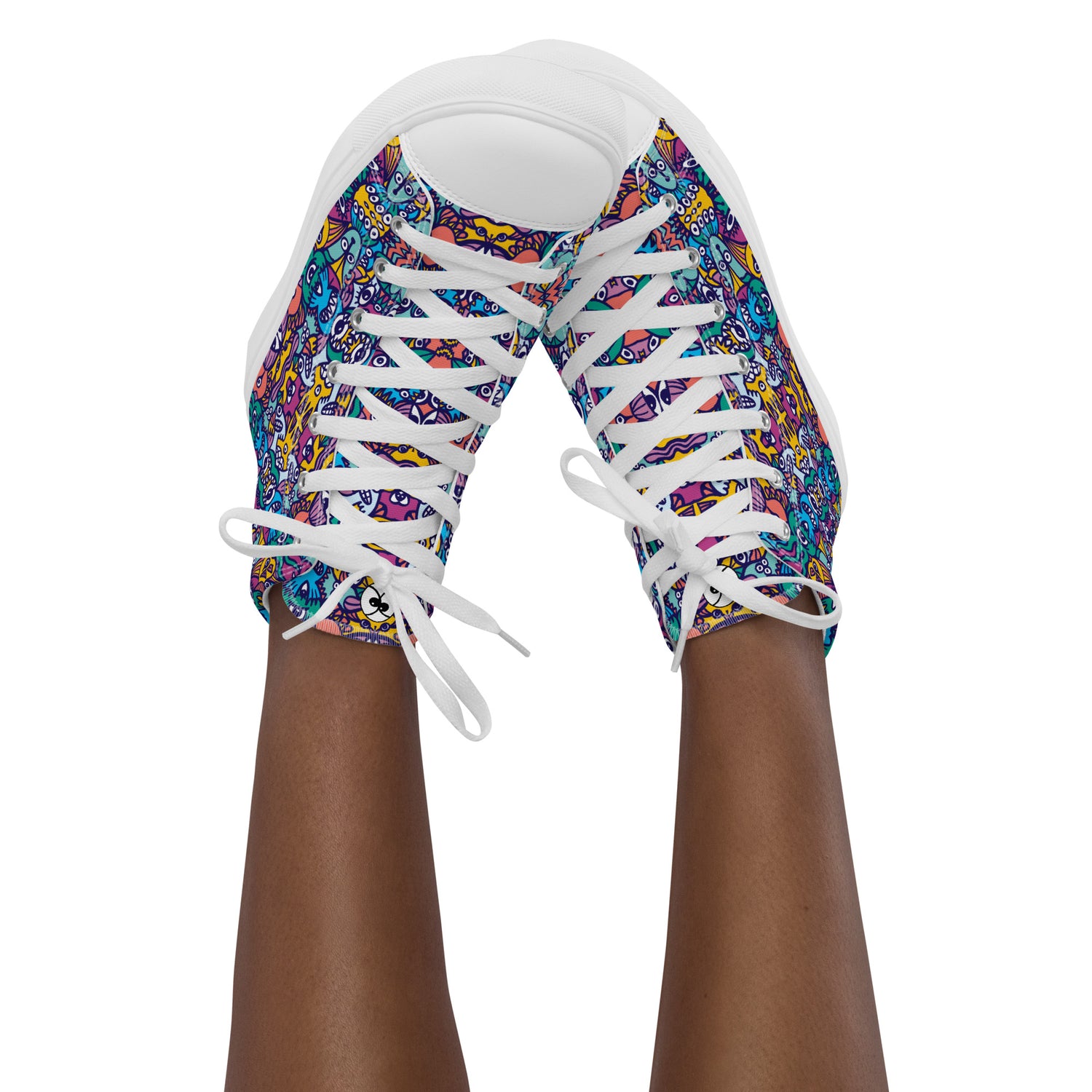 Never walk alone wearing our all-over print high top canvas shoes – Zoo&co